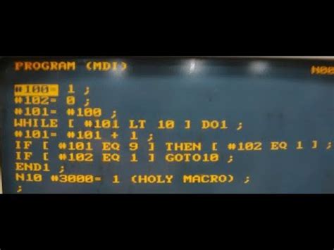 Cnc Milling Macro Programming Example YouTube