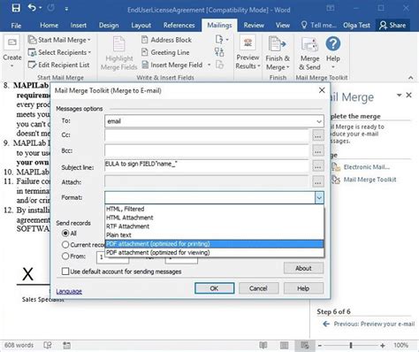 Outlook Mail Merge With Attachment