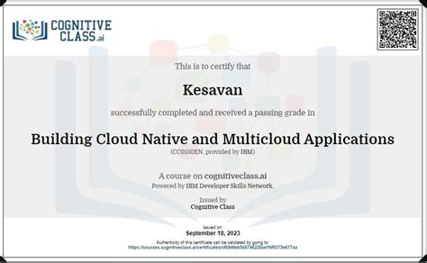 Kesavan K On Linkedin Cognitiveclass Ibm