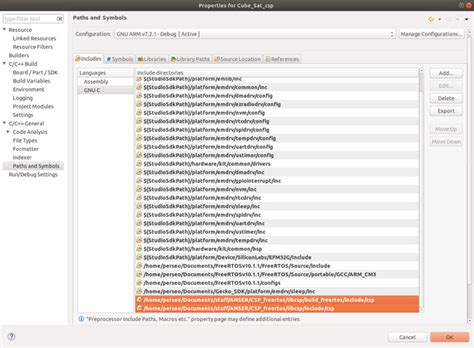 Include Csp Cubesat Space Protocol In A Project With Freertos
