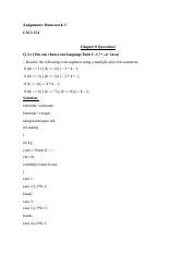 Homework CSCI Docx Assignment Homework CSCI Chapter Questions Q C You Can