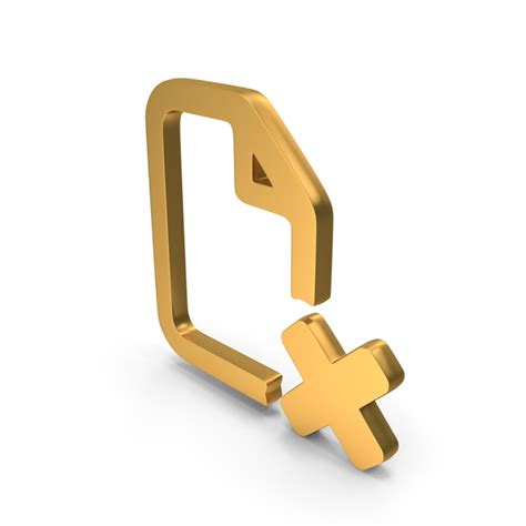 Delete Document Icon Gold 3d Object 2343729603 Shutterstock