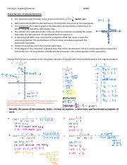 Graphing Rationals Practice 1 Pdf Hon Alg II Graphing Rationals NAME Characteristics Of