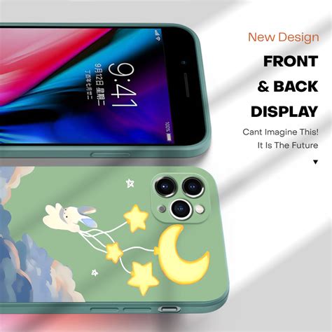 Hontinga For Infinix Smart 7 Tecno Spark Go 2023 Pop 7 Pro Back Cover Star White Rabbit Design