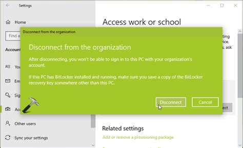 How To Disconnect Windows 10 From Azure AD