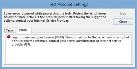 Exchange IMAP NTLM Authentication Error