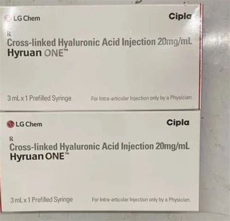 Hyruan One 20 Mg Inj At ₹ 9000 Vial Hyaluronic Acid Injection In Gandhinagar Id 2852334406948