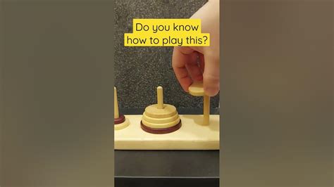 Lets Play Tower Of Hanoi Shorts Towerofhanoi Play Games Youtube