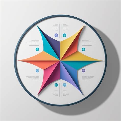Flat Circular Diagram Infographic Premium Ai Generated Image