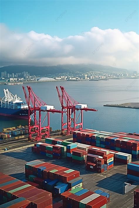 한국 부산항 화물 컨테이너 운송 배경 배경 화면 및 일러스트 무료 다운로드 Pngtree