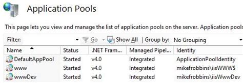 Use Powershell To Display Iis Application Pool Identity Account