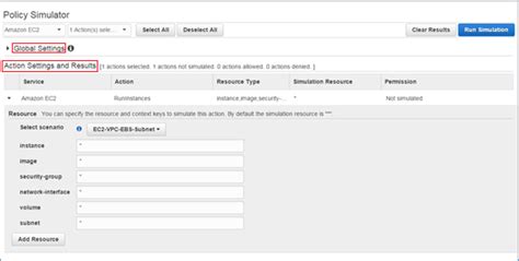 Test Resource Level Permissions Using The Iam Policy Simulator Aws Security Blog