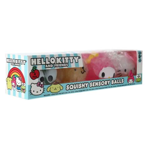 Hello Kitty Squishy Bead Friends 4 Pack
