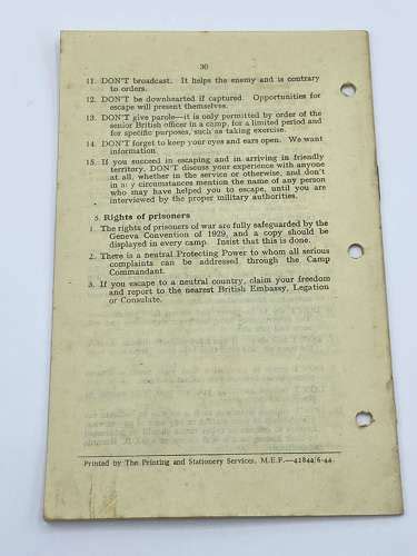 Ww2 Field Service Pocket Book Intelligence And Security Information 1944