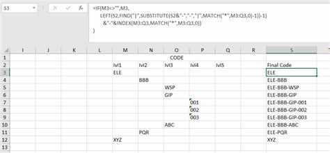 Vba Excel How To Concatenate Cells Following A Pattern Cells Are Not In The Same Row