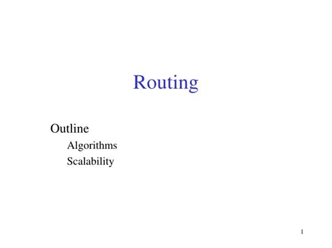 ppt routing powerpoint presentation free download id 9703591