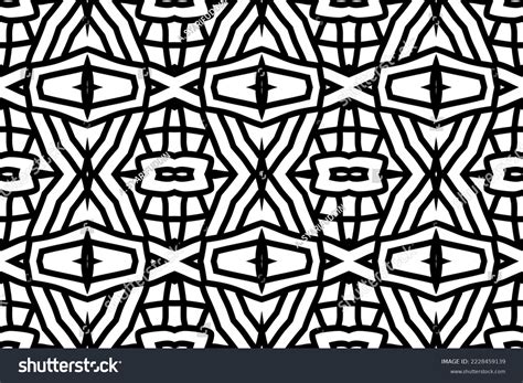 Simple Background Black White Seamless Pattern Stock Vector Royalty