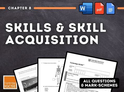 Cambridge Igcse Pe Exam Questions And Mark Schemes Chapter 8 Skills And Skill Acquisition
