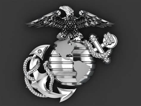 Archivo Stl Usmc Emblem Us Armed Forces・modelo Para Descargar Y