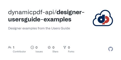 Github Dynamicpdf Apidesigner Usersguide Examples Designer Examples From The Users Guide