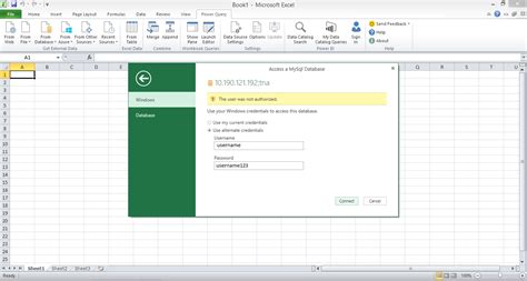 Mysql Connect Server Database From Client Pc Using Power Query In