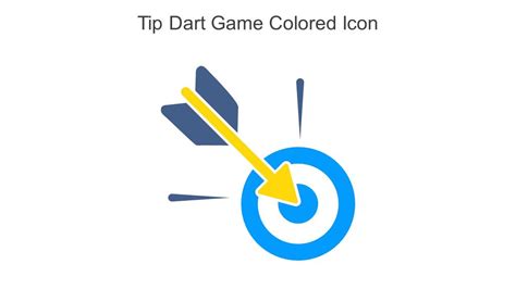 Tip Dart Game Colored Icon In Powerpoint Pptx Png And Editable Eps