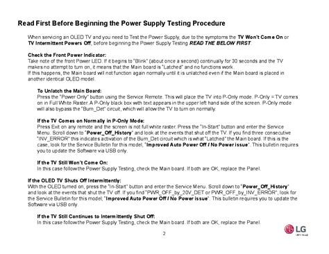 Lg 2015 Ef Series Oled Smps Testing Service Manual Download Schematics Eeprom Repair Info For