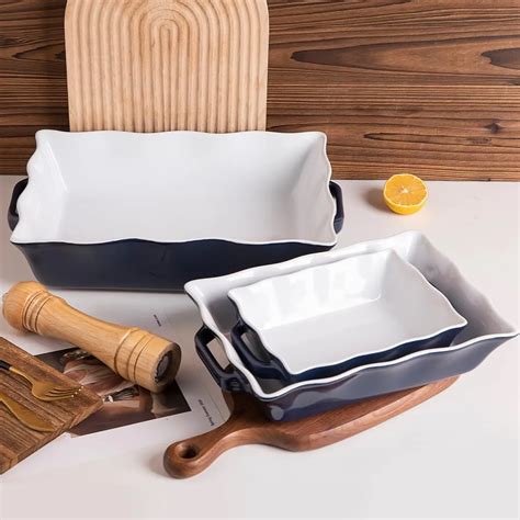 Custom Rectangular Baking Pan Wholesale Ceramic Bakeware