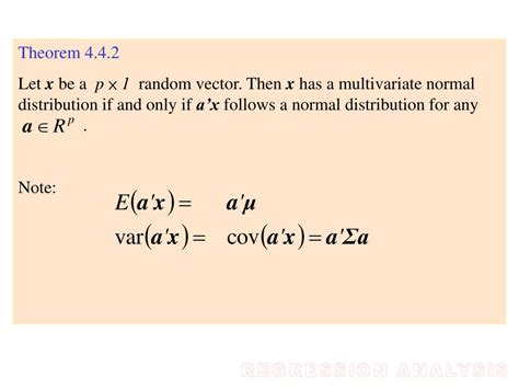 Ppt Chapter 4 Multivariate Normal Distribution Powerpoint