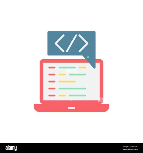 Custom Coding Symbol Programming Vector Icon Isolated On White