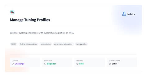 Manage Tuning Profilesrhcsa Exam Questions Labex