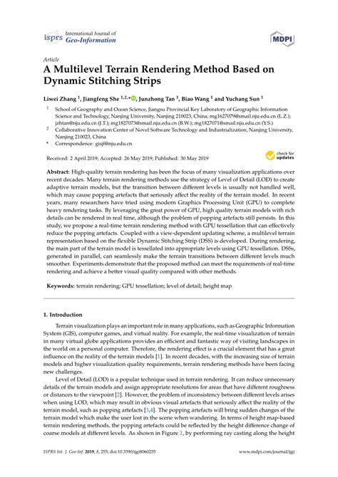 pdf a multilevel terrain rendering method based on dynamic stitching