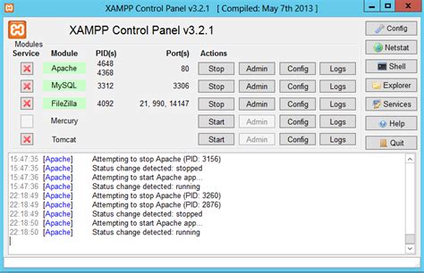 Xampp And Apache Infinityflame