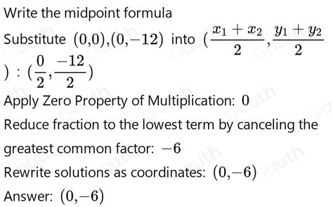 solved which methods could you use to calculate the y coordinate of