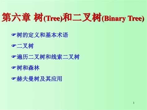 PPT 第六章 树 Tree 和二叉树 Binary Tree PowerPoint Presentation ID