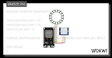 NeoPixel Ring Wokwi ESP STM Arduino Simulator