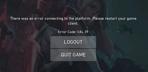 Fixing Valorant Error Code Val 39 Troubleshooting Guide