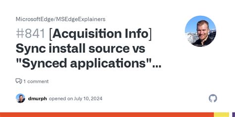 Acquisition Info Sync Install Source Vs Synced Applications Heading