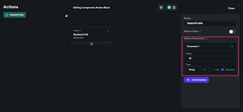 Missing Action Parameters In Action Blocks