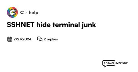 ssh hide terminal junk c