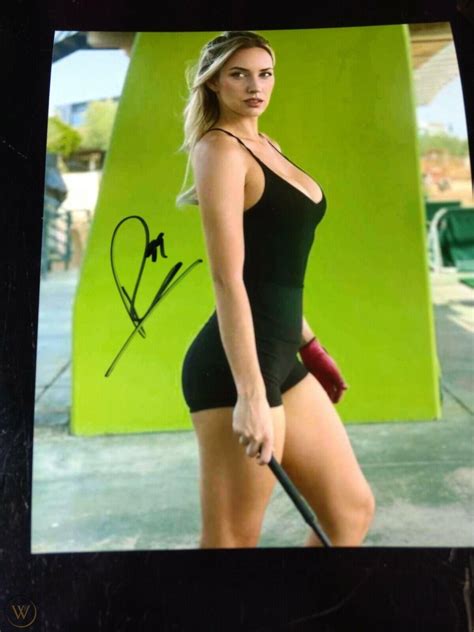 Paige Spiranac Signed Black Bodysuit 8x10 3923524520