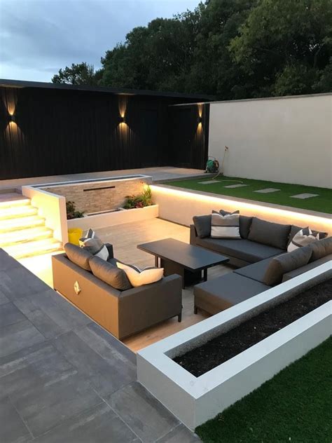 Sunken Seating Area Patio Garden Design Patio Design Sunken Patio