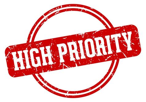 High Priority First Main Vip Important Client Document Work Data Stamp Colorful Badge Bubble