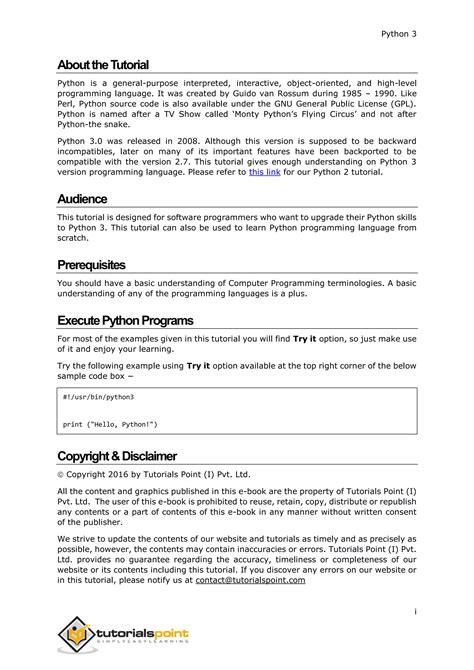 python 3 tutorialspoint full cource book pdf programming languages computing