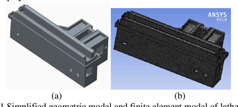 Figure 1 From Finite Element Analysis And Structure Improvement Of Cnc Grinding Machine Lathe