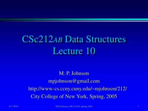 Ppt Csc212 Ab Data Structures Lecture 10 Powerpoint Presentation