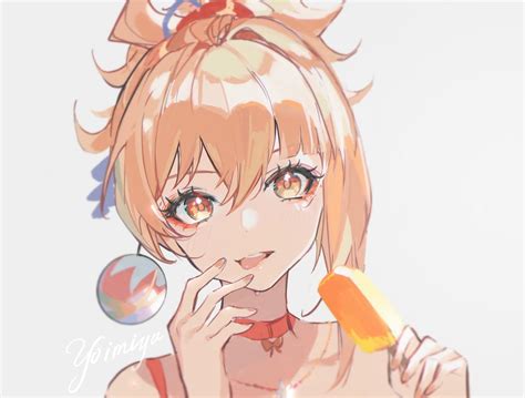 Yoimiya Genshin Impact Drawn By Yutou Yutou Danbooru