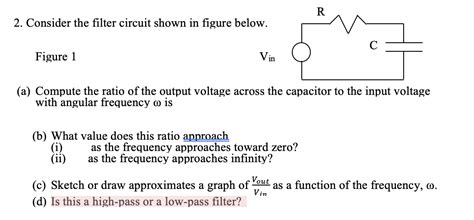 Solved Consider The Filter Circuit Shown In Figure Below Chegg