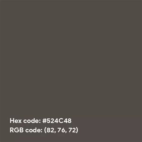 524c48 Color Name Is Dark Liver