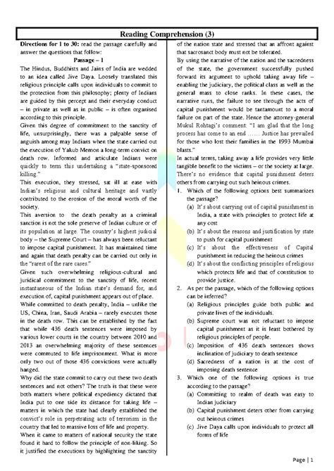 Reading Comprehension Loosely Translated This Religious Principle